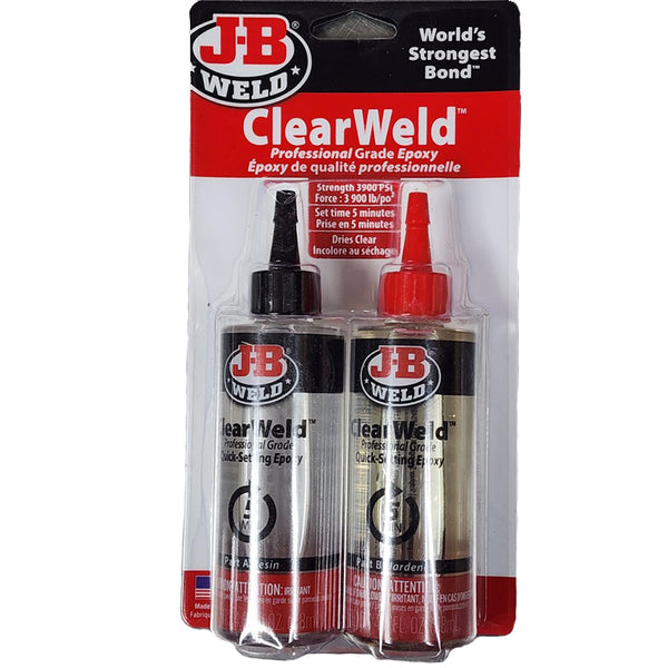 J-B Clear Weld Fast Setting Epoxy - Canadian Forge & Farrier