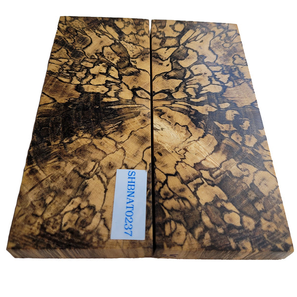 Knife Handle Split Scale Block Spalted Hackberry - SHBNAT0237 ...