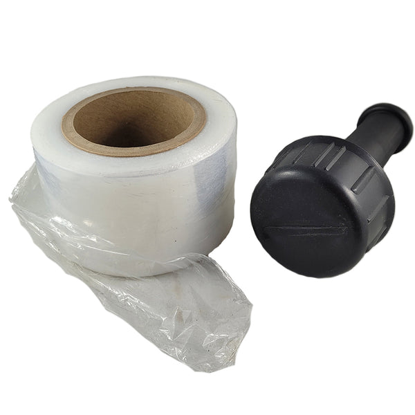 Plastic Stretch Wrap Roll with Handle - Canadian Forge & Farrier